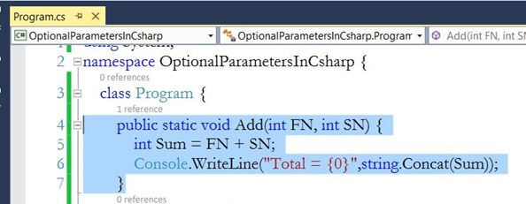 How To Make A Method Parameter Optional In C